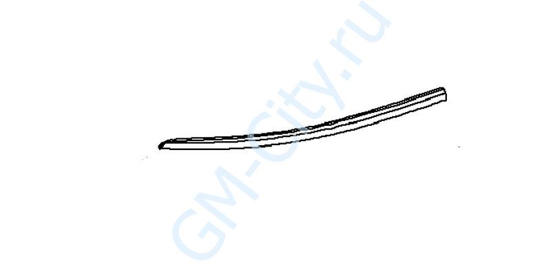 Молдинг заднего бампера правый купить для Opel Astra J - 13368078